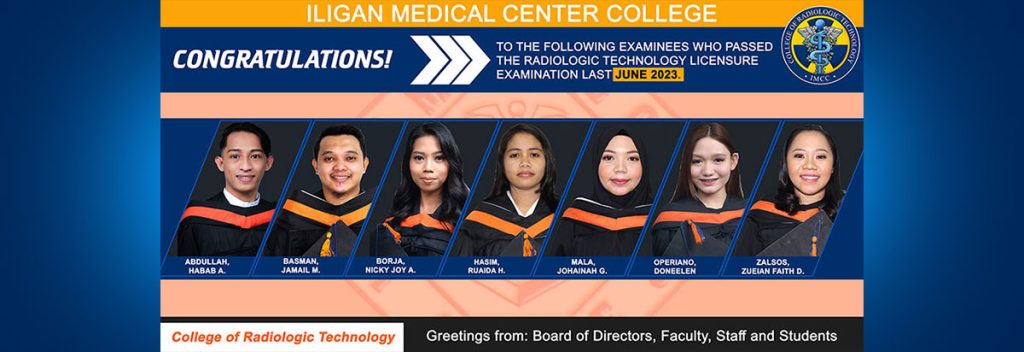 IMCC-RADIOLOGY-PASSERS-2023 slide - Iligan Medical Center College